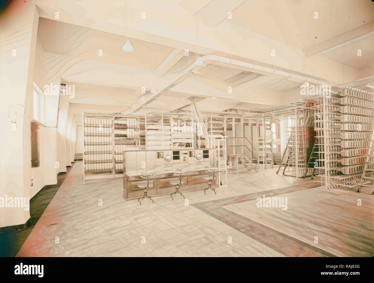 Tel-Aviv Exchange Automatic Telephone. 1934, Israel, Tel Aviv ...