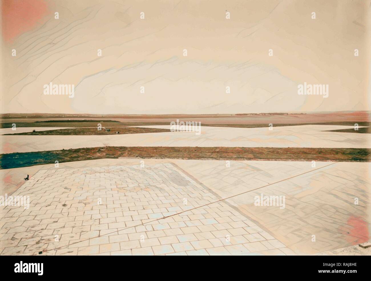 Lydda Airport. Lydda runways with aneilon. 1934, Israel, Lod ...