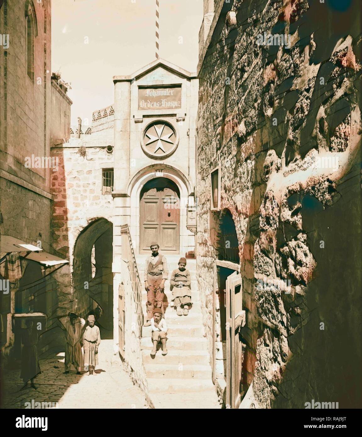 Jerusalem El-Kouds Eight Station American Colony, Jerusalem. 1898 ...
