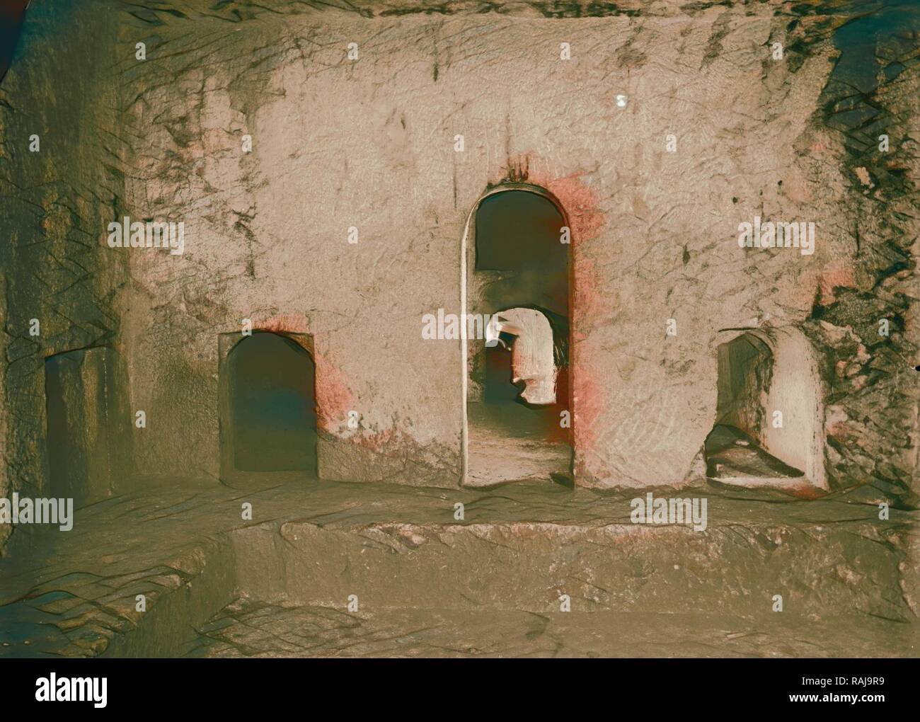 Jerusalem El-Kouds Tombs of the Kings, interior. American Colony ...