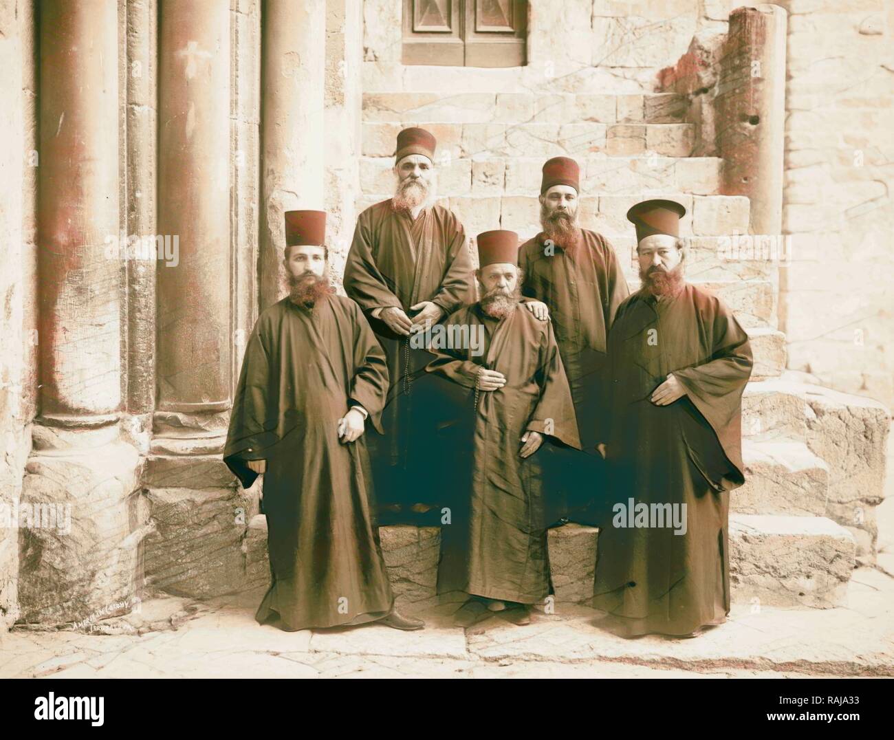 Greek monks American Colony, Jerusalem. Photo may show Greek priests ...