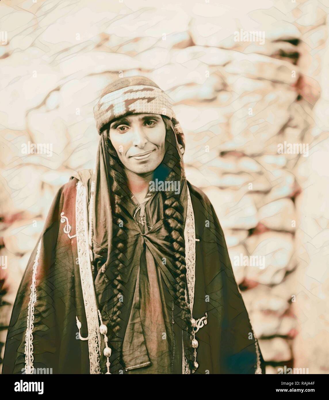 Costumes and characters, etc. Bust of a Bedouin woman American Colony ...