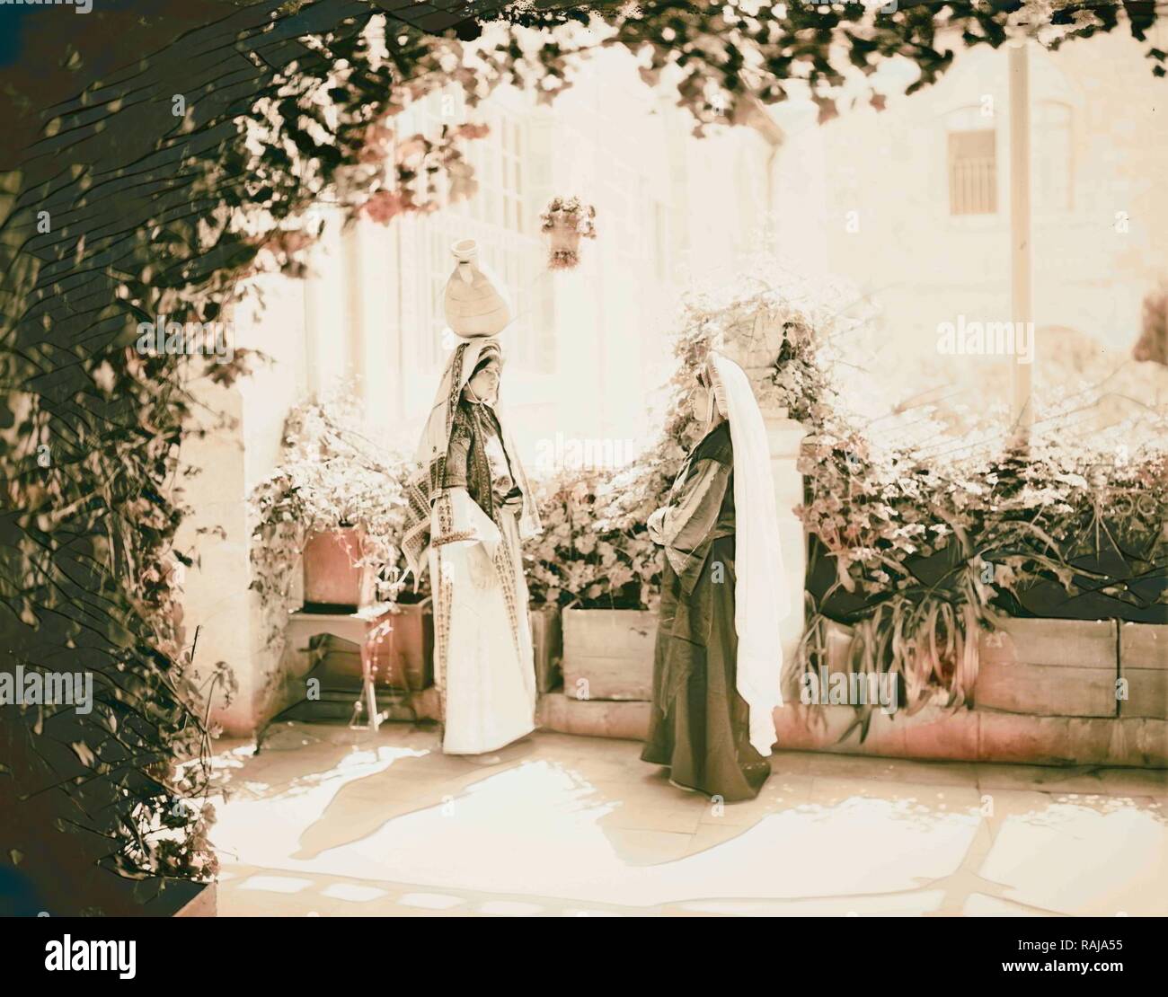 Girls of Ramallah 1898, Middle East, Israel and/or Palestine ...