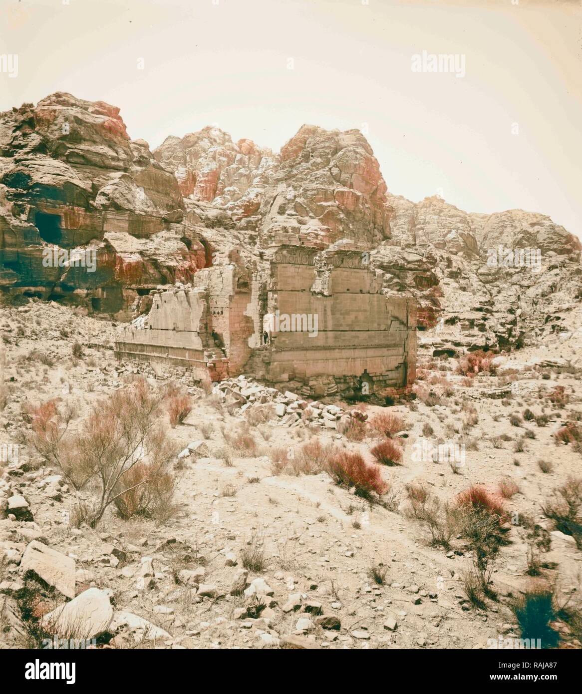 Petra. Temple of Kasr Firaun with altar American Colony, Jerusalem ...