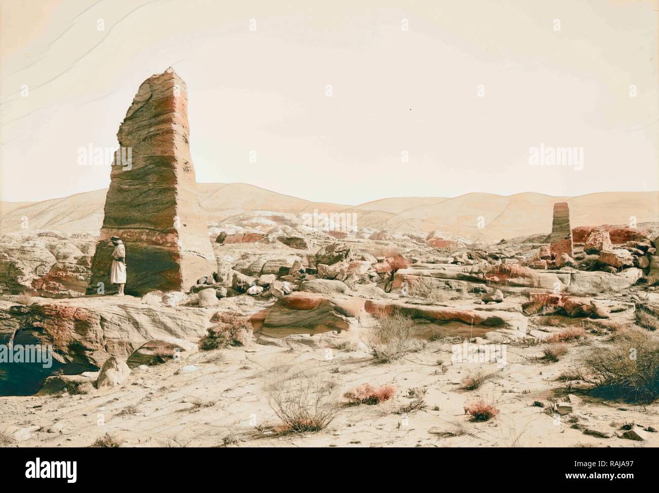 Petra. Obelisk of Zibb'Atuf American Colony, Jerusalem. 1898, Jordan ...