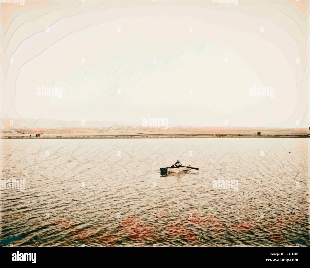 Around the Dead Sea (Bahr Lut). North end of the Dead Sea. 1898 ...