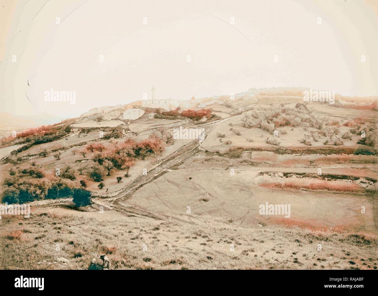 Northern views. General view of Samaria. 1898, Israel, Sabastiyah ...