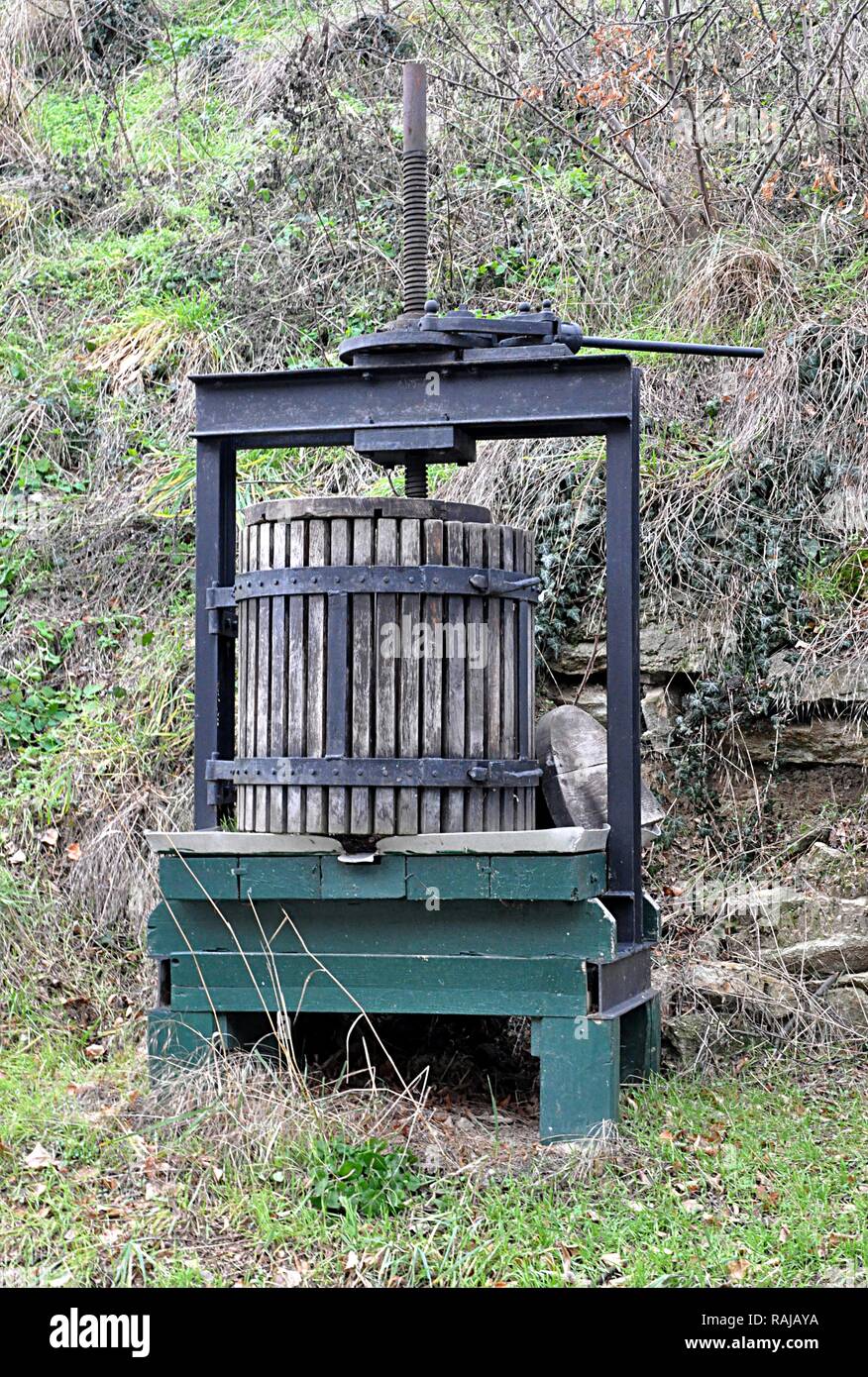 detail view, grape press Stock Photo - Alamy