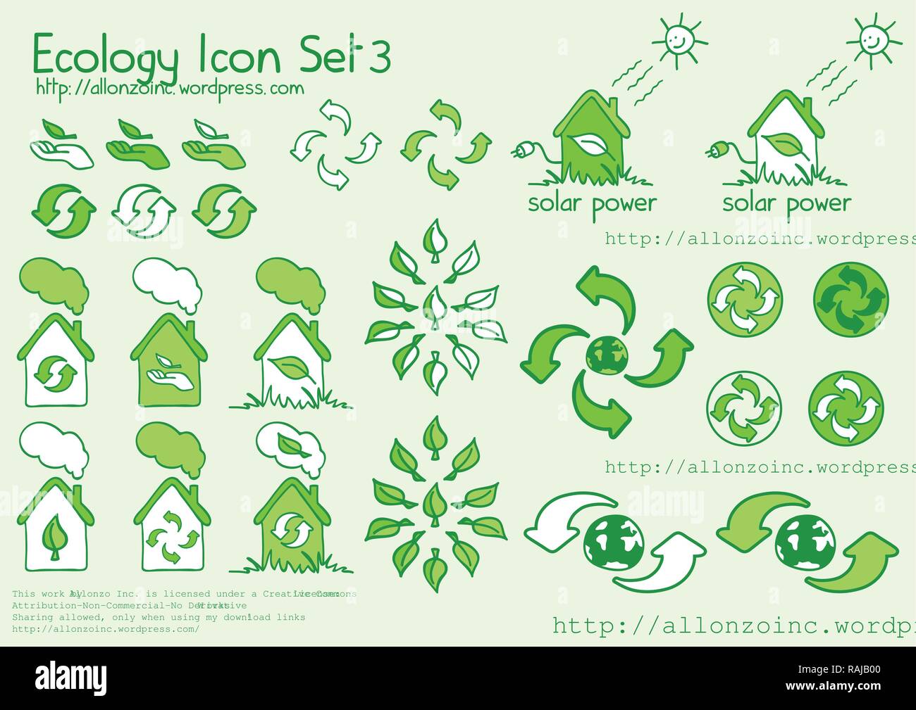 Collection Eco Design Elements, Isolated On White Background, Vector ...