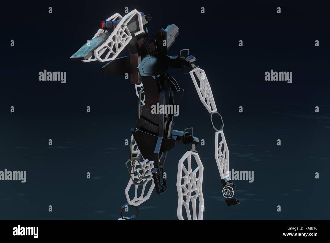 Generative robot - 3D Illustration Stock Photo - Alamy