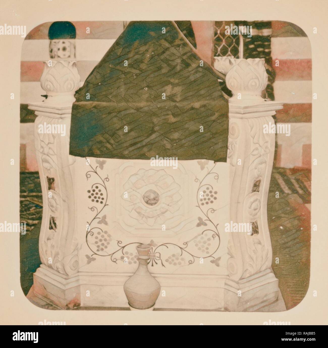 Damascus (Esh-Sham). Tomb of Saladin 1900, Syria, Damascus. Reimagined ...