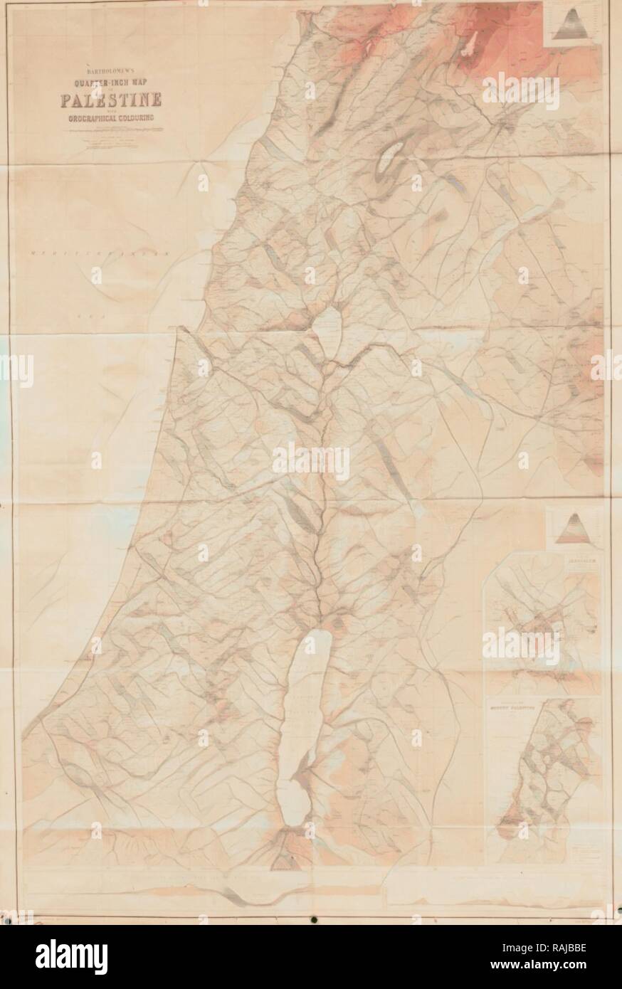 etc. Map of Palestine 1900. Reimagined by Gibon. Classic art with a ...