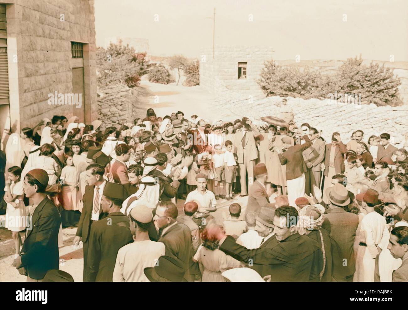 Mr. Atallah's wedding at Beit Jala. 1940, West Bank, Beit Jala ...