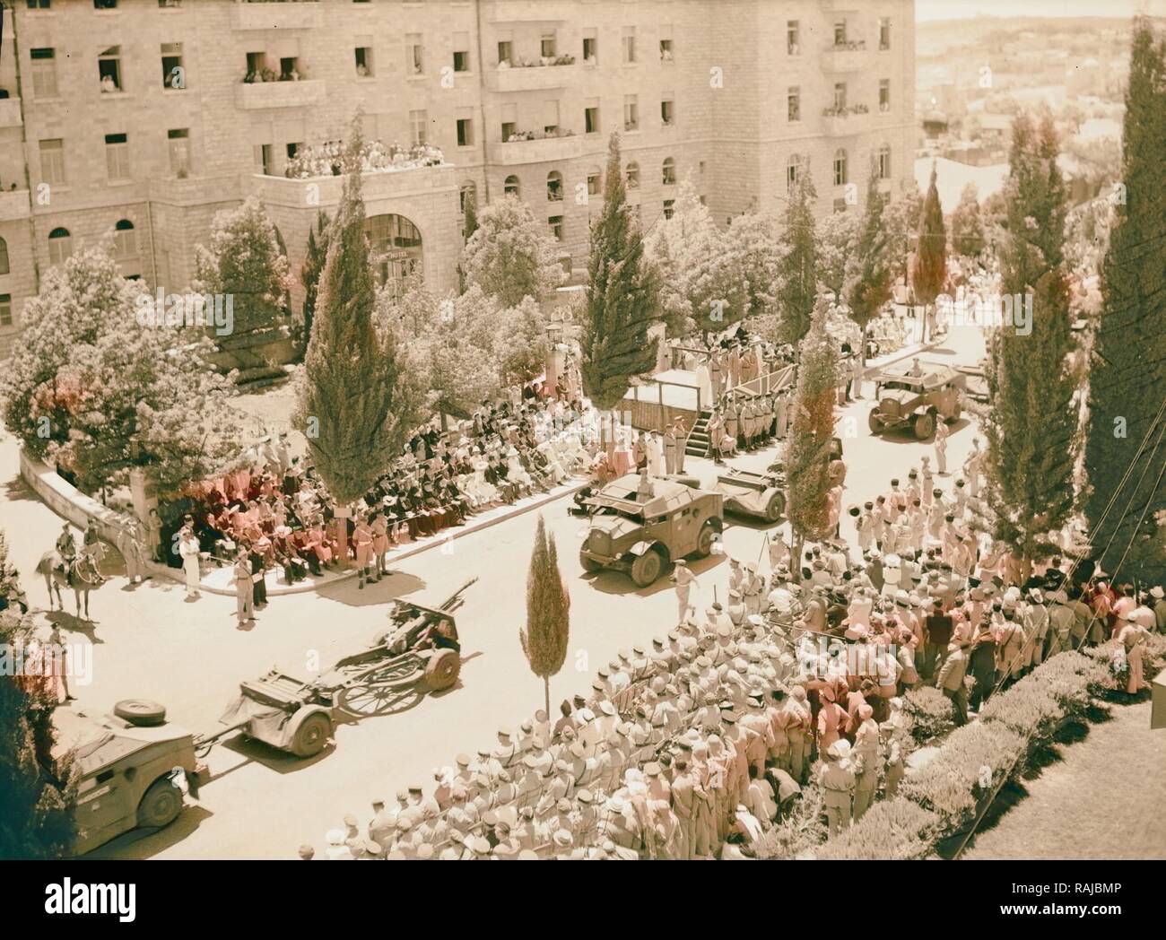 King George VI, birthday parade & presentations, June 14, 1945 ...