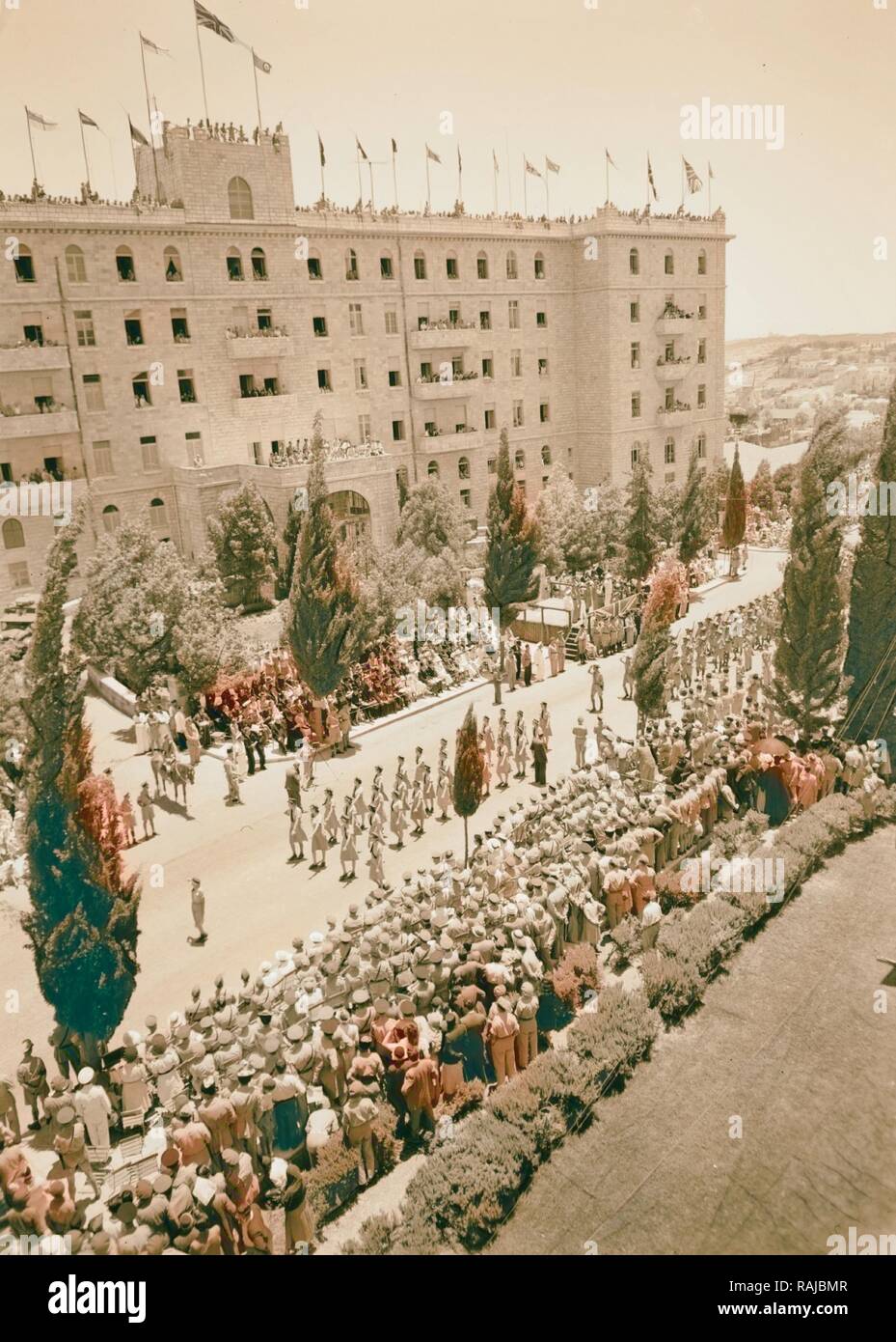 King George VI, birthday parade & presentations, June 14, 1945 ...