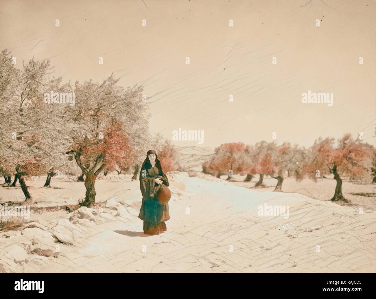 Ruth story. 'Ruth' carrying off wheat measured by 'Boaz' (Sirvart ...