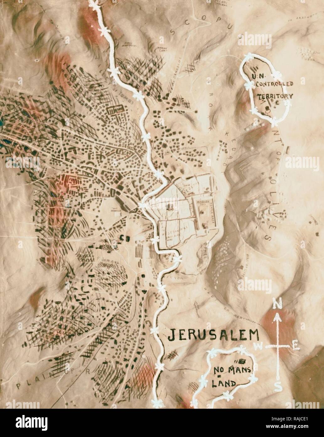 Demarcation line map hi-res stock photography and images - Alamy