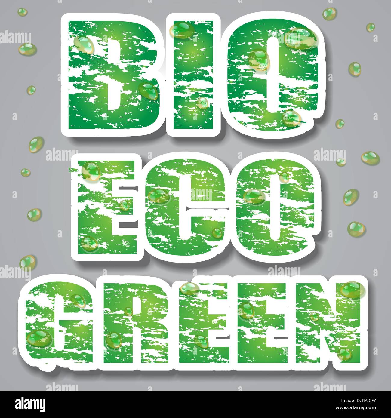 Collection Eco Design Elements, Isolated On White Background, Vector ...