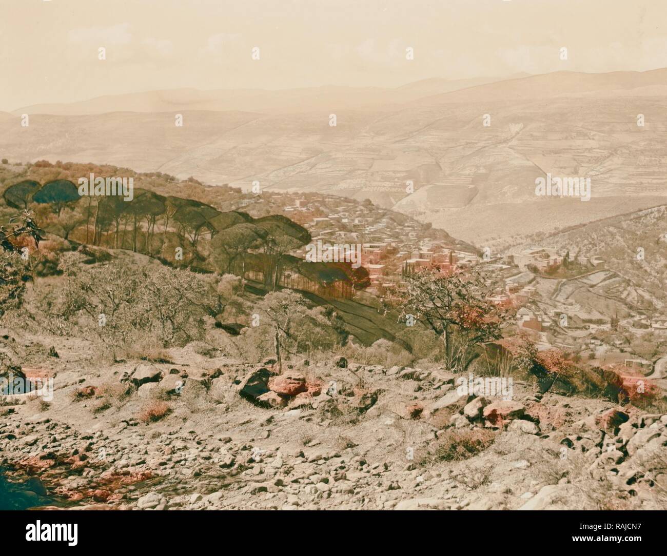 Hasbaya. 1925, Lebanon, Ḥaṣbayyā. Reimagined by Gibon. Classic art with ...