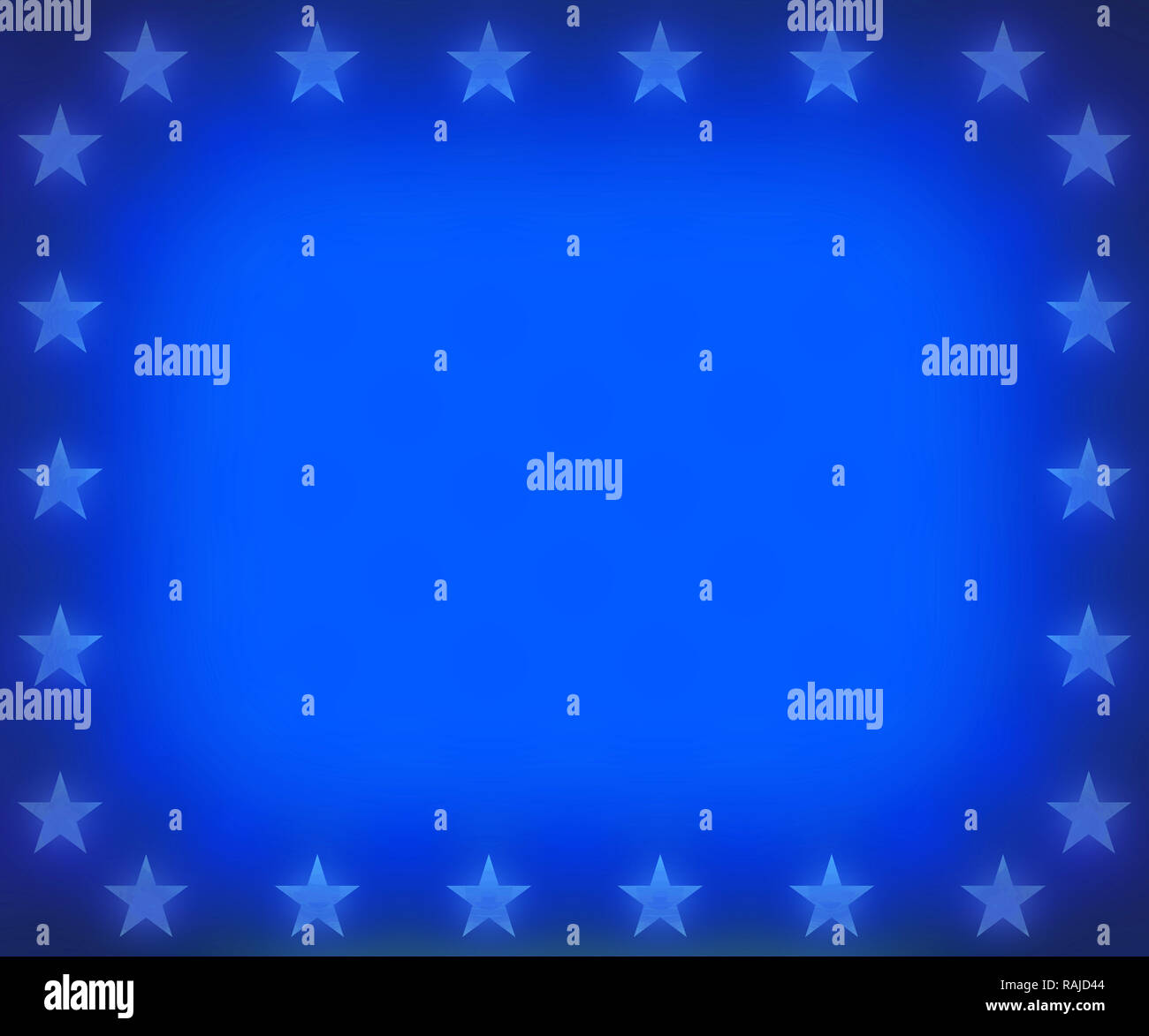 Cold blue stars border frame background with blank centre Stock Photo ...