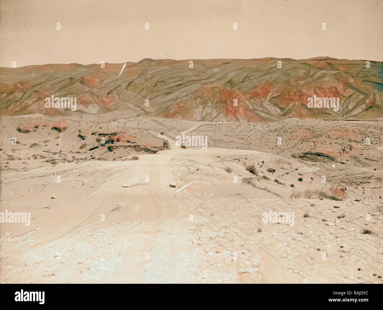 To Sinai by car The Mitla pass looking east from the plain. 1920 ...