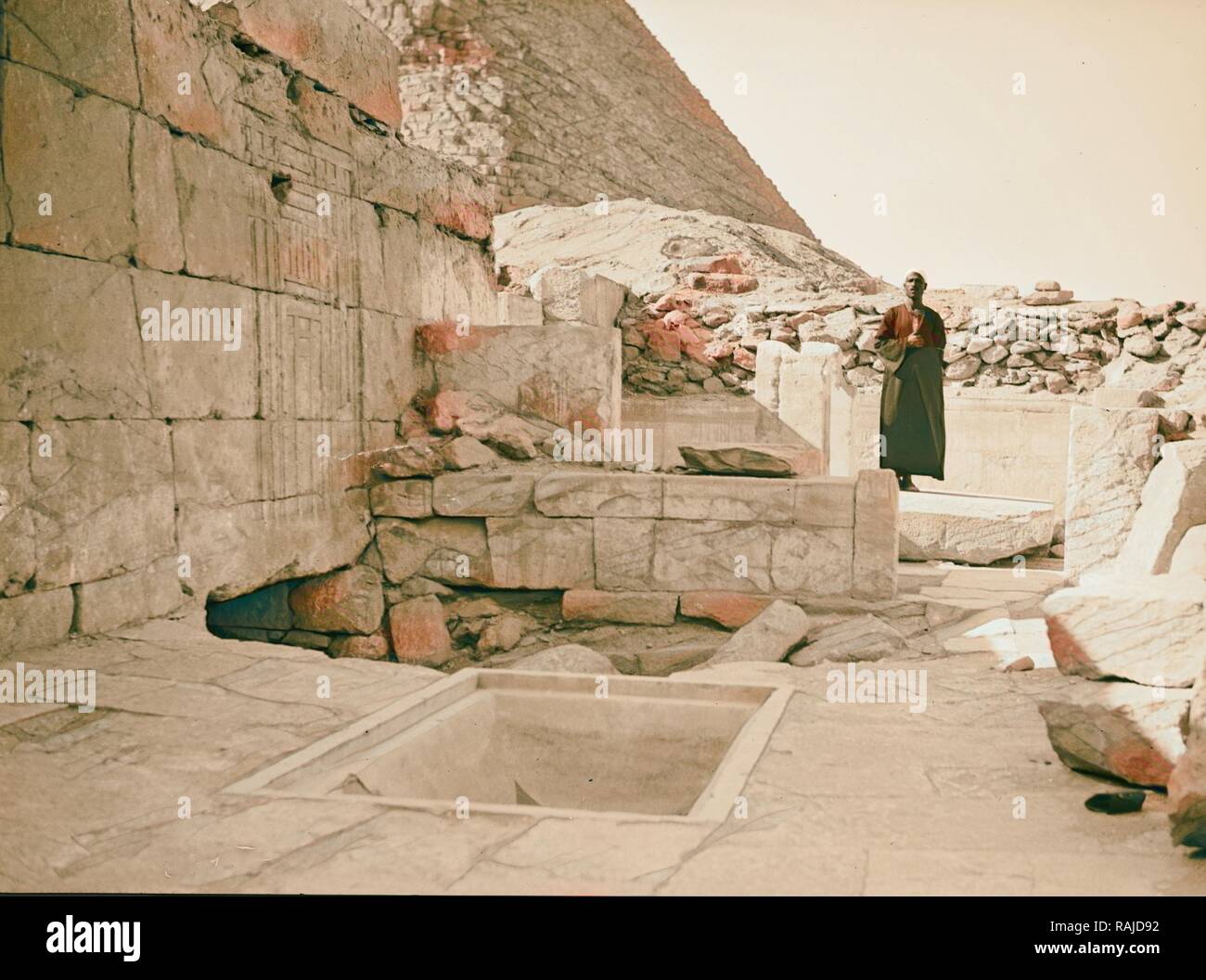 The fourth pyramid of Gizeh. Temple of Queen Khent Kawes. Builder of ...