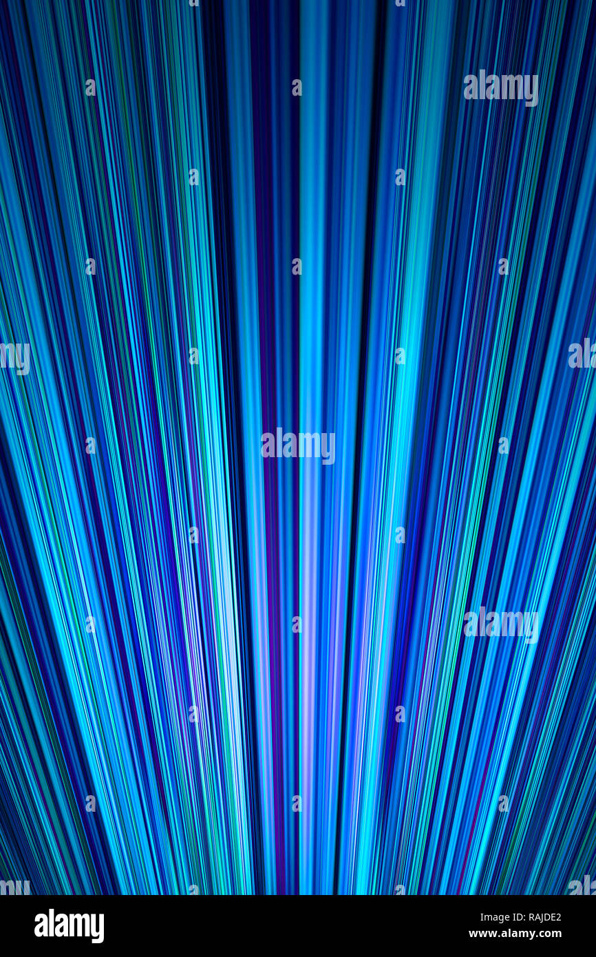 Radiating blue and green stripes background Stock Photo - Alamy