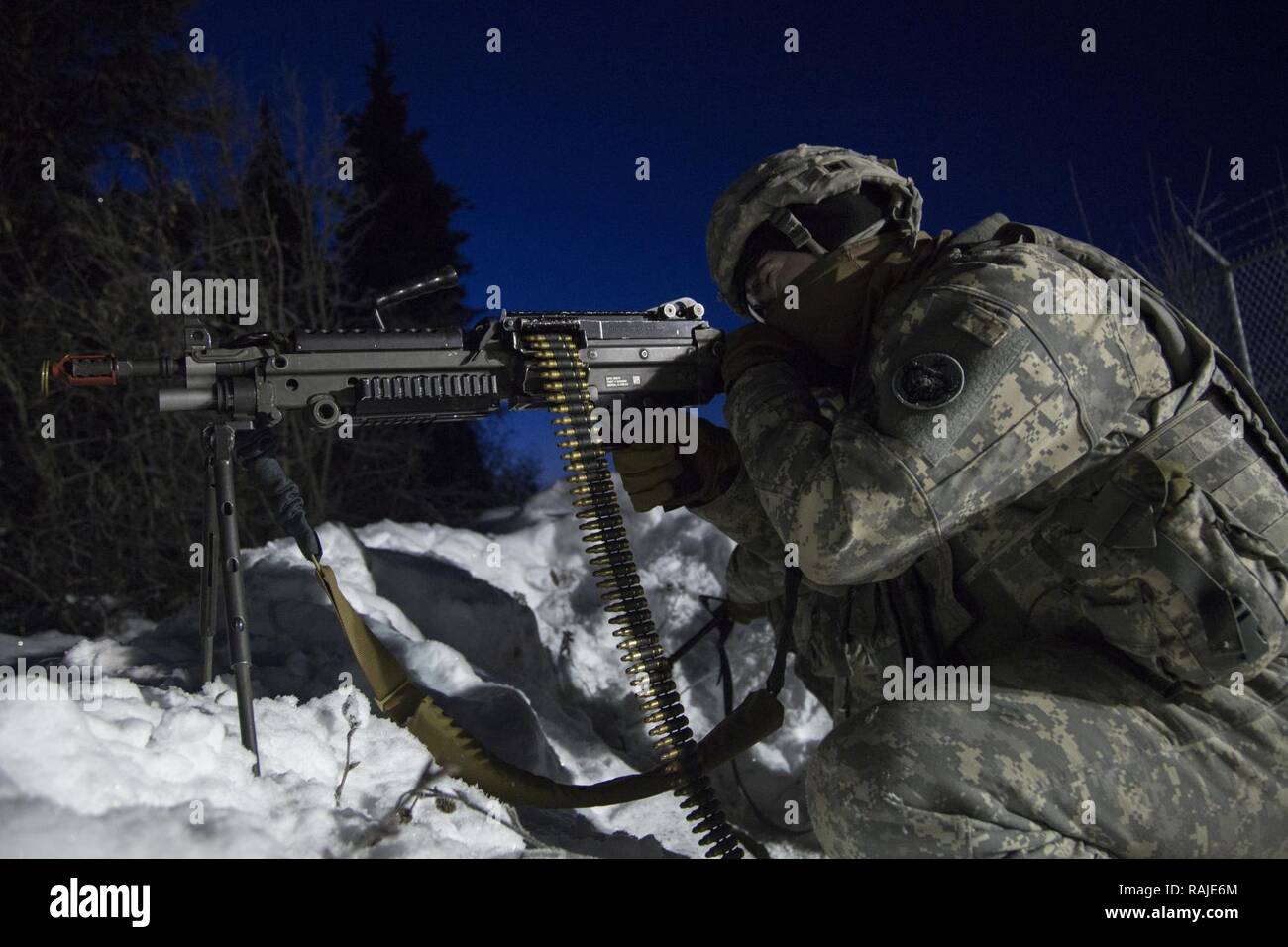 Army Pfc. Rolando Mendez, assigned to the 574th Composite Supply ...