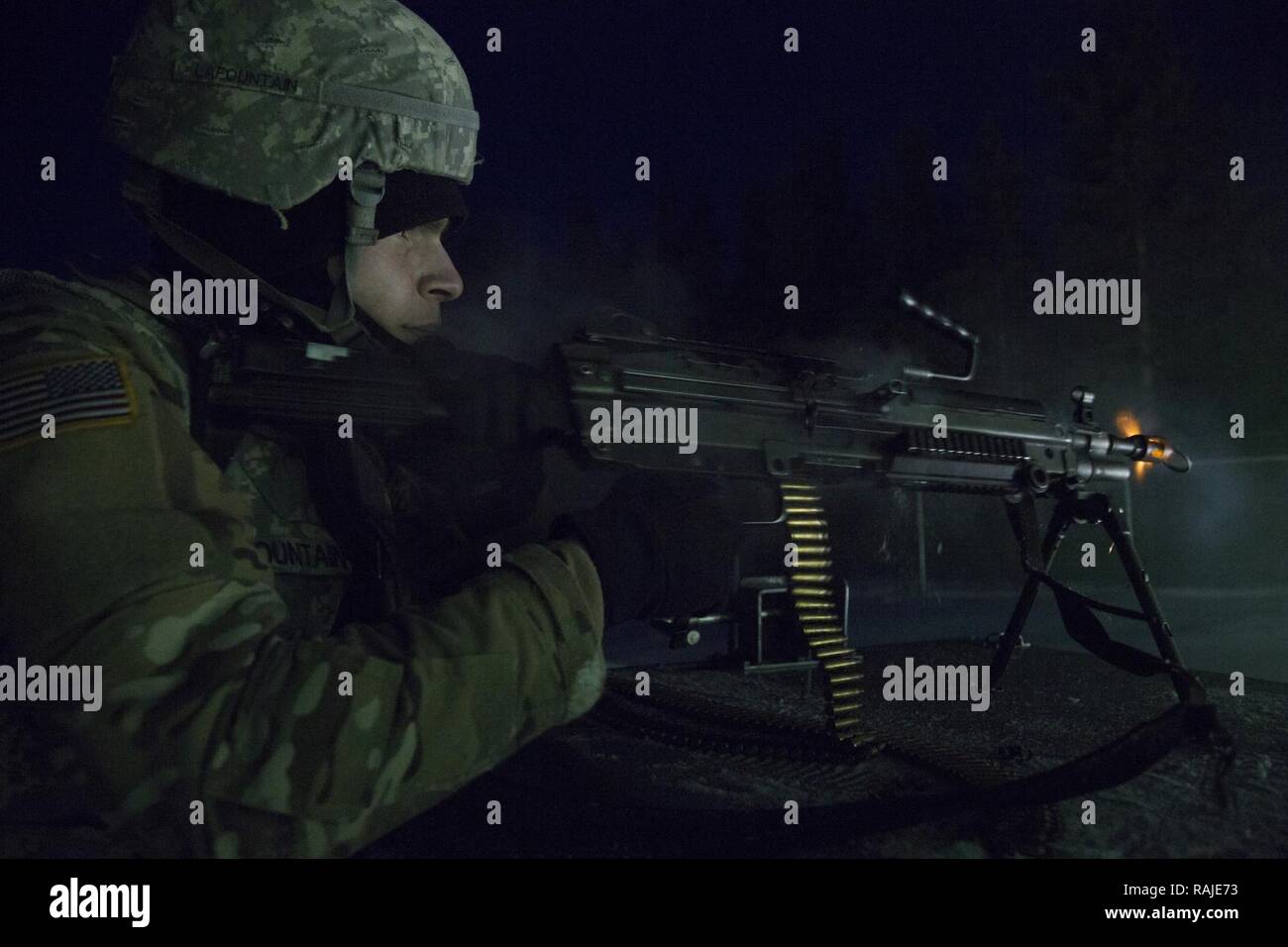 Army Spc. William Lafountain, assigned to the 574th Composite Supply ...