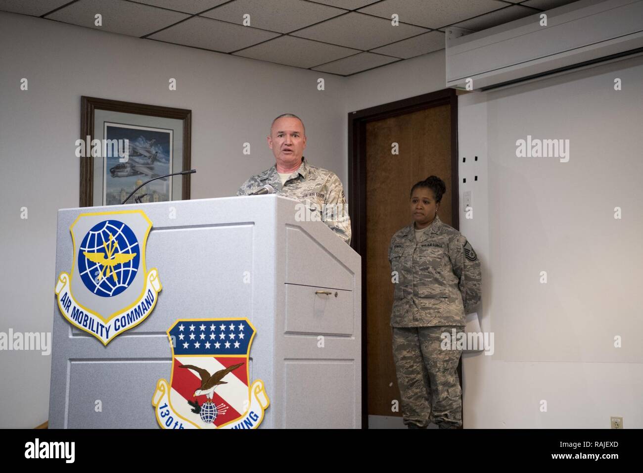 utgoing state Command Chief Master Sgt. Fred Turner, Jr. addresses the ...
