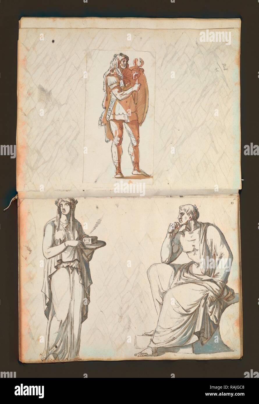 Sketchbook of Roman antiquities, Dupasquier, Antoine-Léonard, 1748 ...