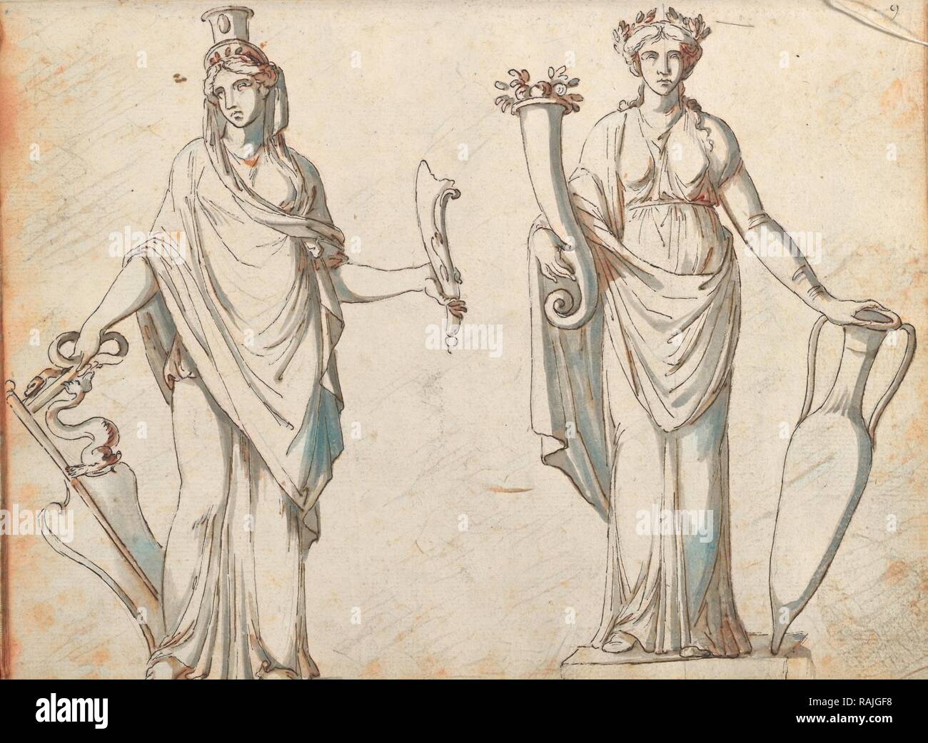 Sketchbook of Roman antiquities, Dupasquier, Antoine-Léonard, 1748 ...