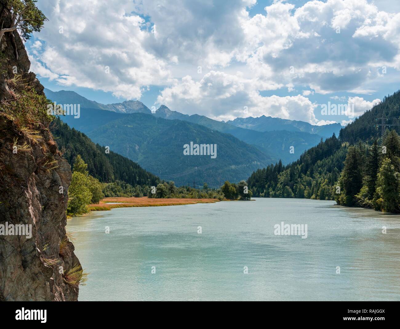 View over the Inn, Landeck, Austria Stock Photo - Alamy