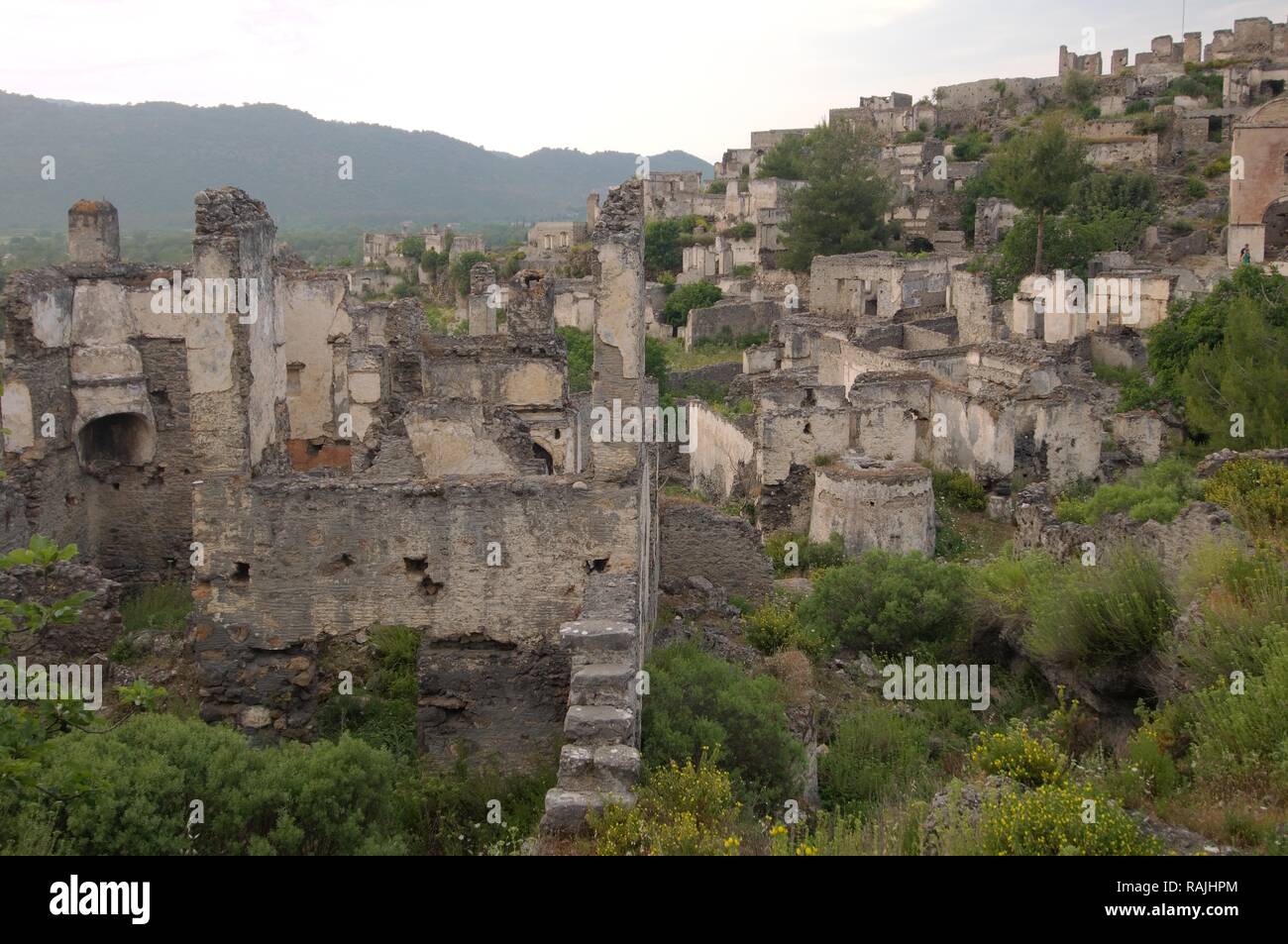 Greek ghost town of Levissi, Karmylassos, Kayakoey, Turkey Stock Photo ...
