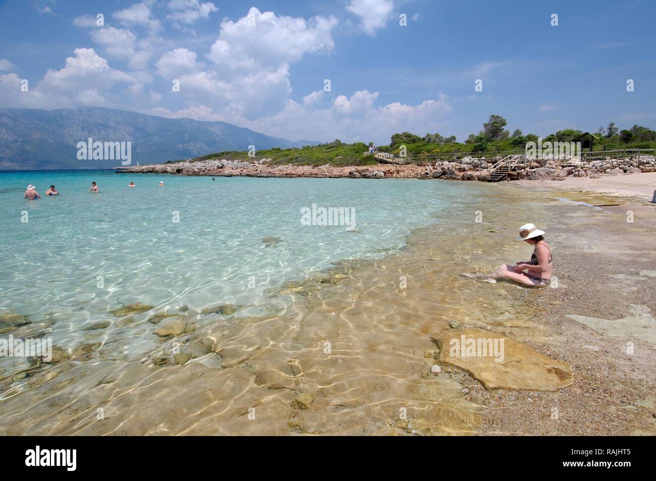 Cleopatra beach, Cleopatra island, Aegean Sea, Turkey Stock Photo - Alamy