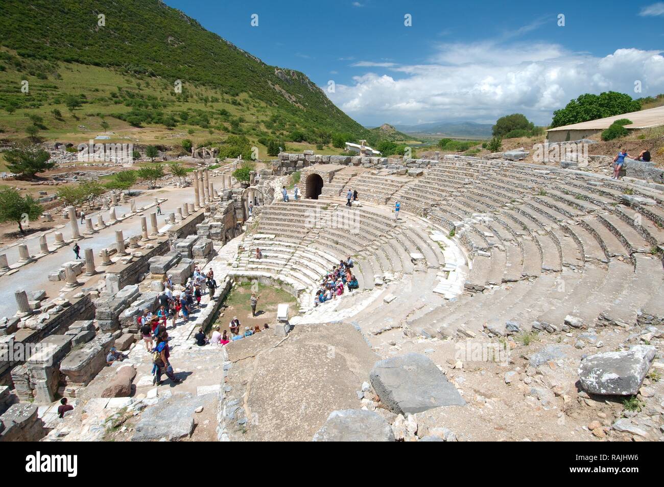 Roman theatre, antique city of Ephesus, Efes, Turkey, Western Asia ...