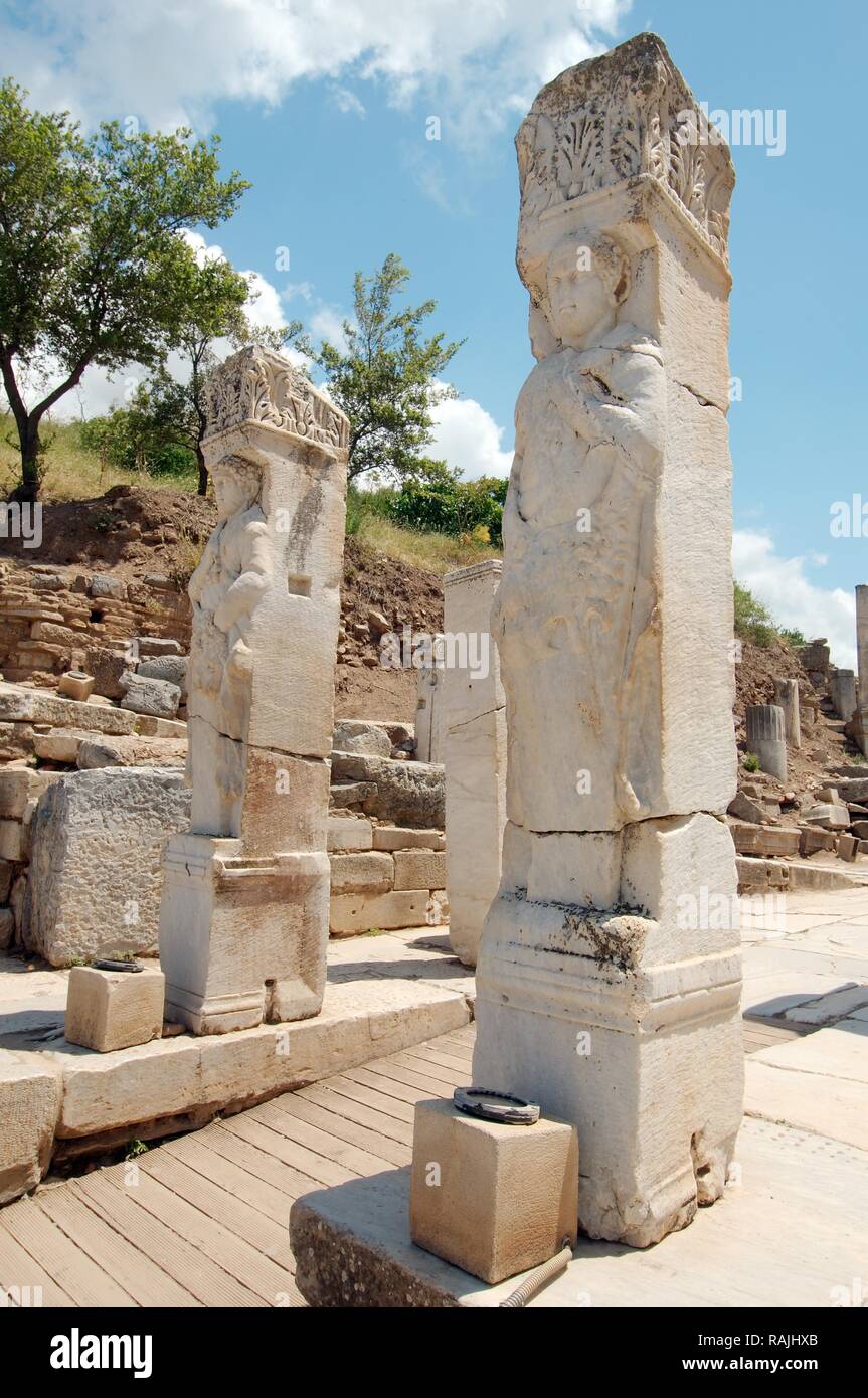 Heracles Gate, antique city of Ephesus, Efes, Turkey, Western Asia ...