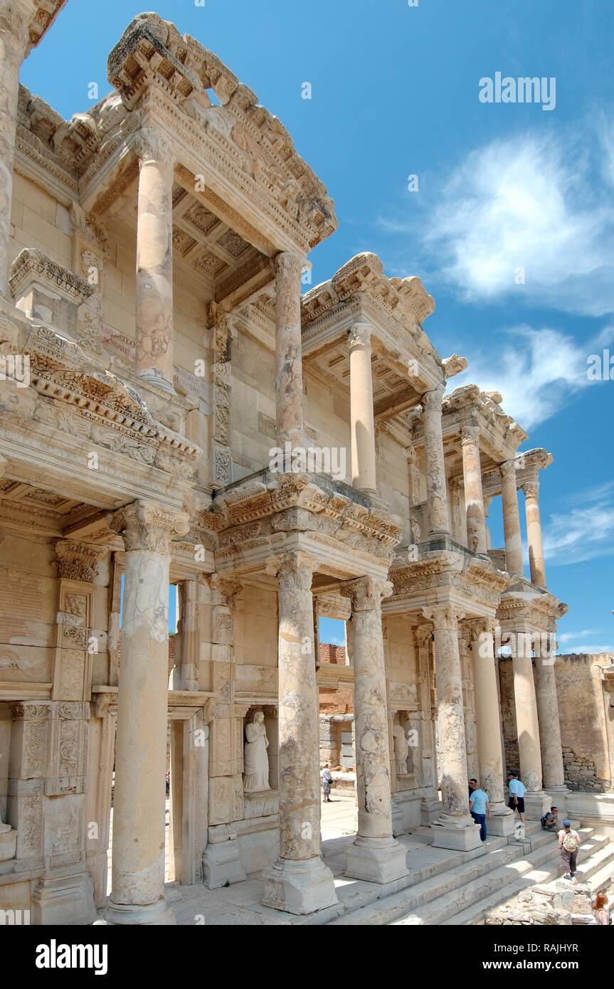 Library of Celsus, antique city of Ephesus, Efes, Turkey, Western Asia ...