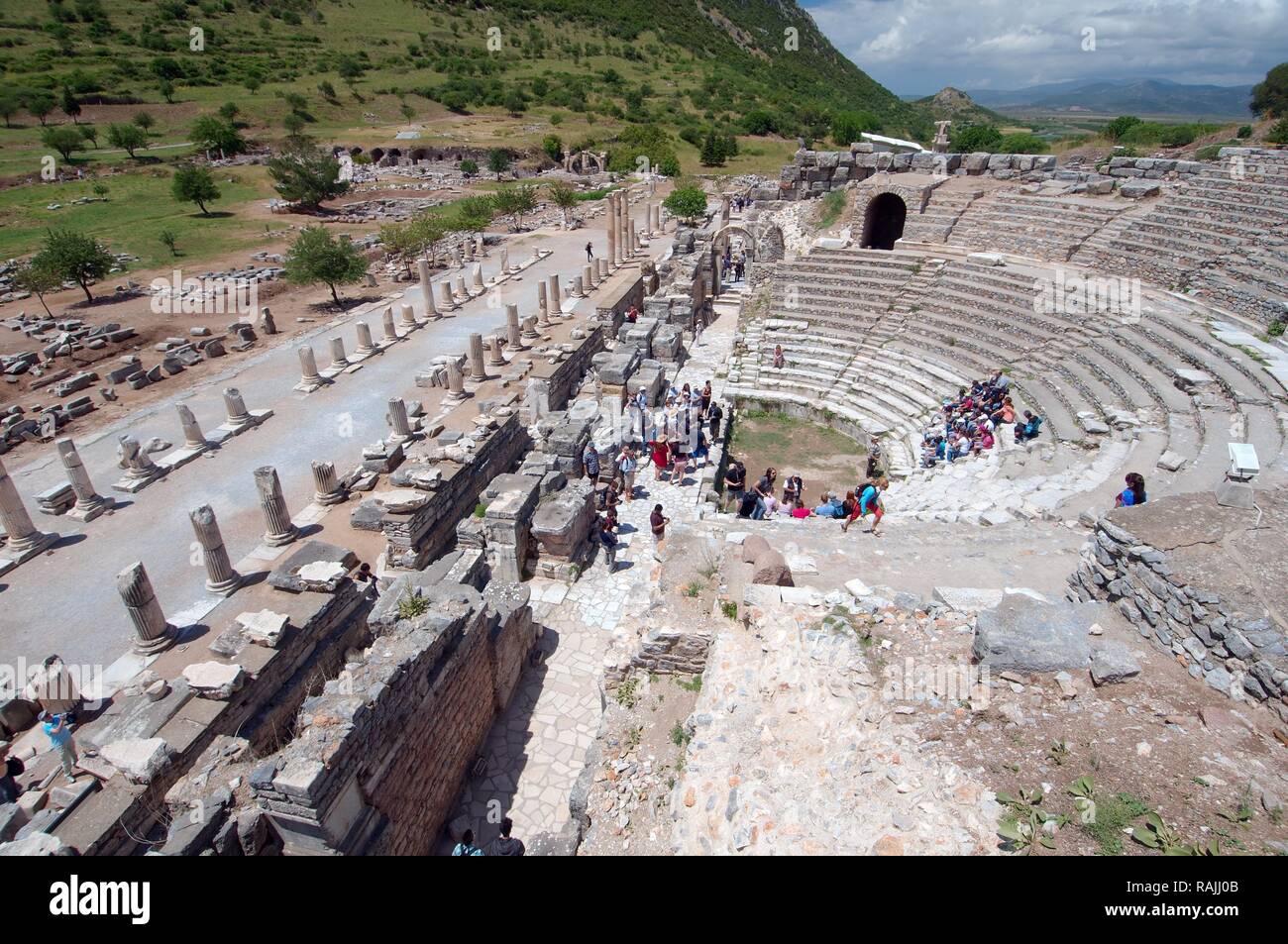 Roman theater, antique city of Ephesus, Efes, Turkey, Western Asia ...