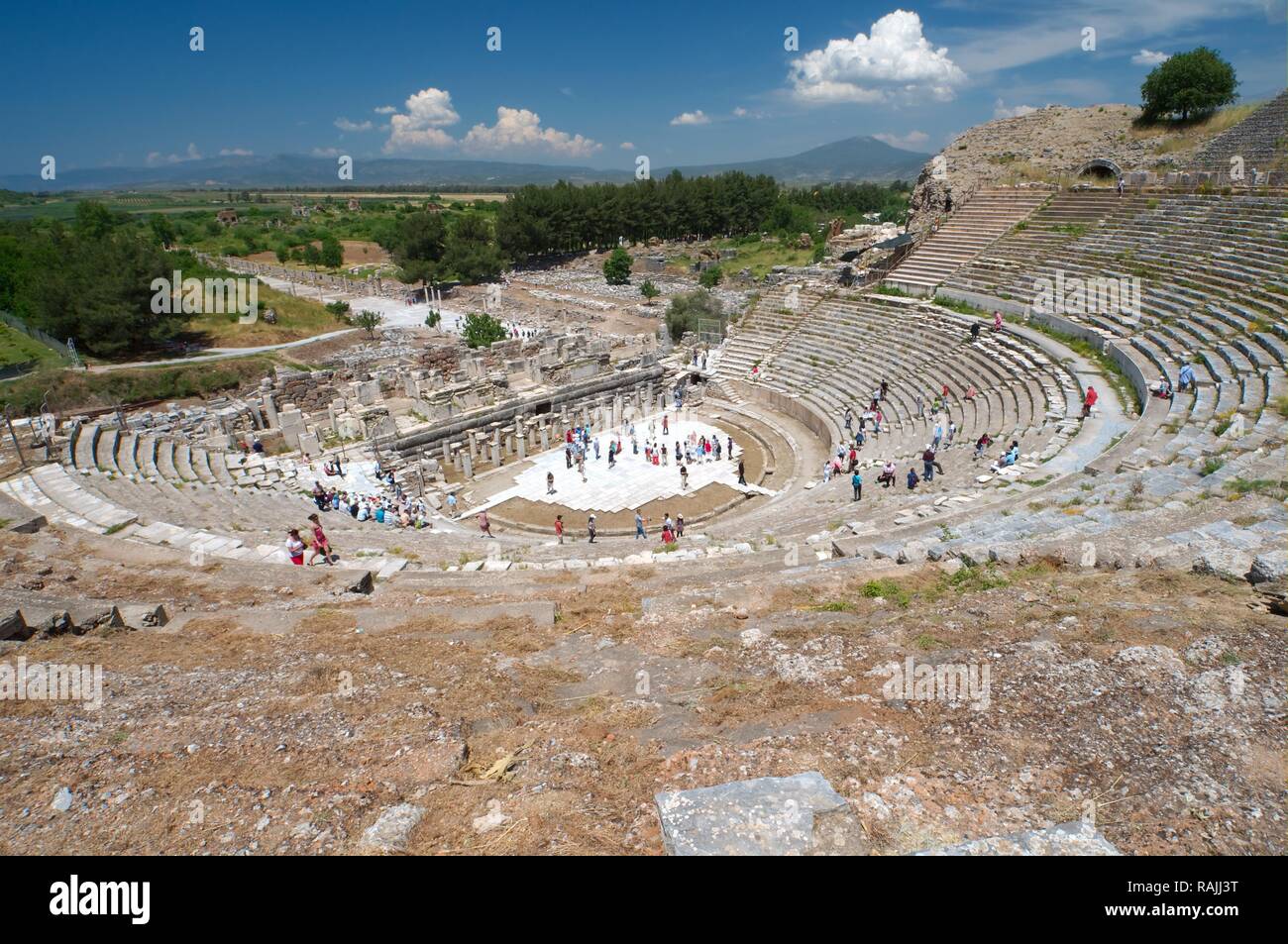 Roman theater, antique city of Ephesus, Efes, Turkey, Western Asia ...