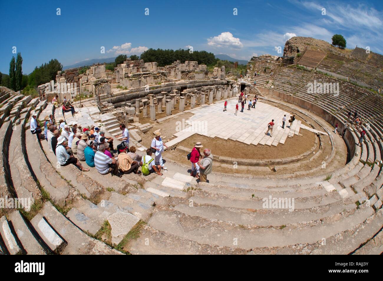 Roman theater, antique city of Ephesus, Efes, Turkey, Western Asia ...