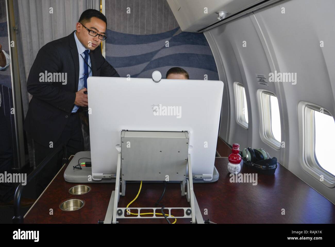 Air Force Staff Sgt. John Operana, 1st Airlift Squadron communication ...