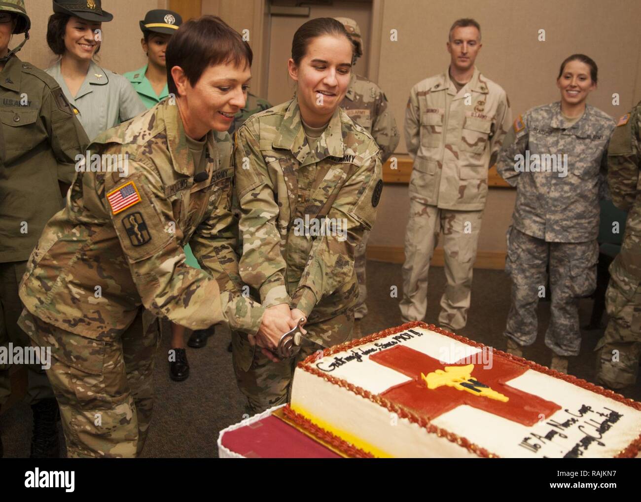 Maj. Gen. Barbara Holcomb, chief of the U.S. Army Nurse Corps, and the ...