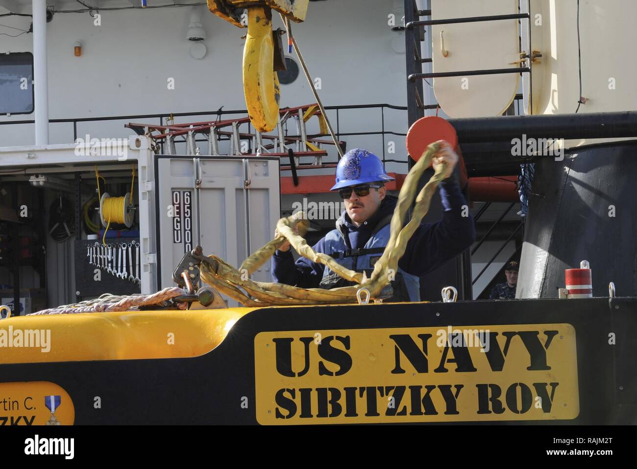 SAN DIEGO (Feb. 2, 2017) Navy Diver 3rd Class Jason Wadsworth, assigned ...