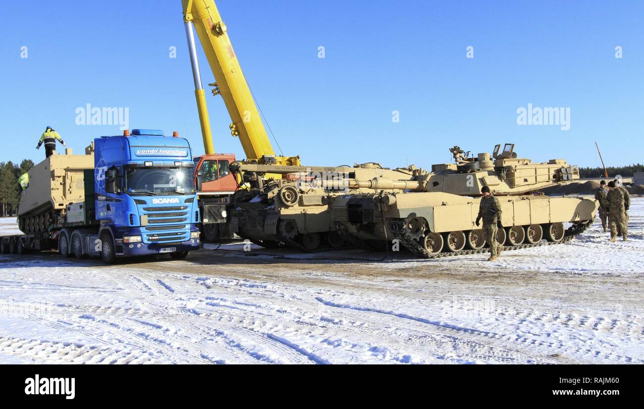 CAMP ADAZI, Latvia – Soldiers assigned to 1st Battalion, 68th Armor ...
