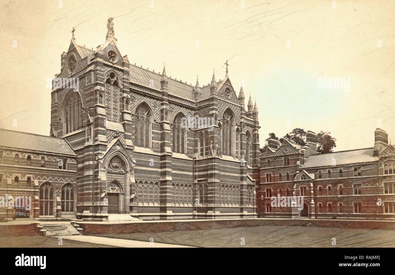 Keble College Chapel, Oxford UK, Francis Frith, 1870 - 1900. Reimagined ...