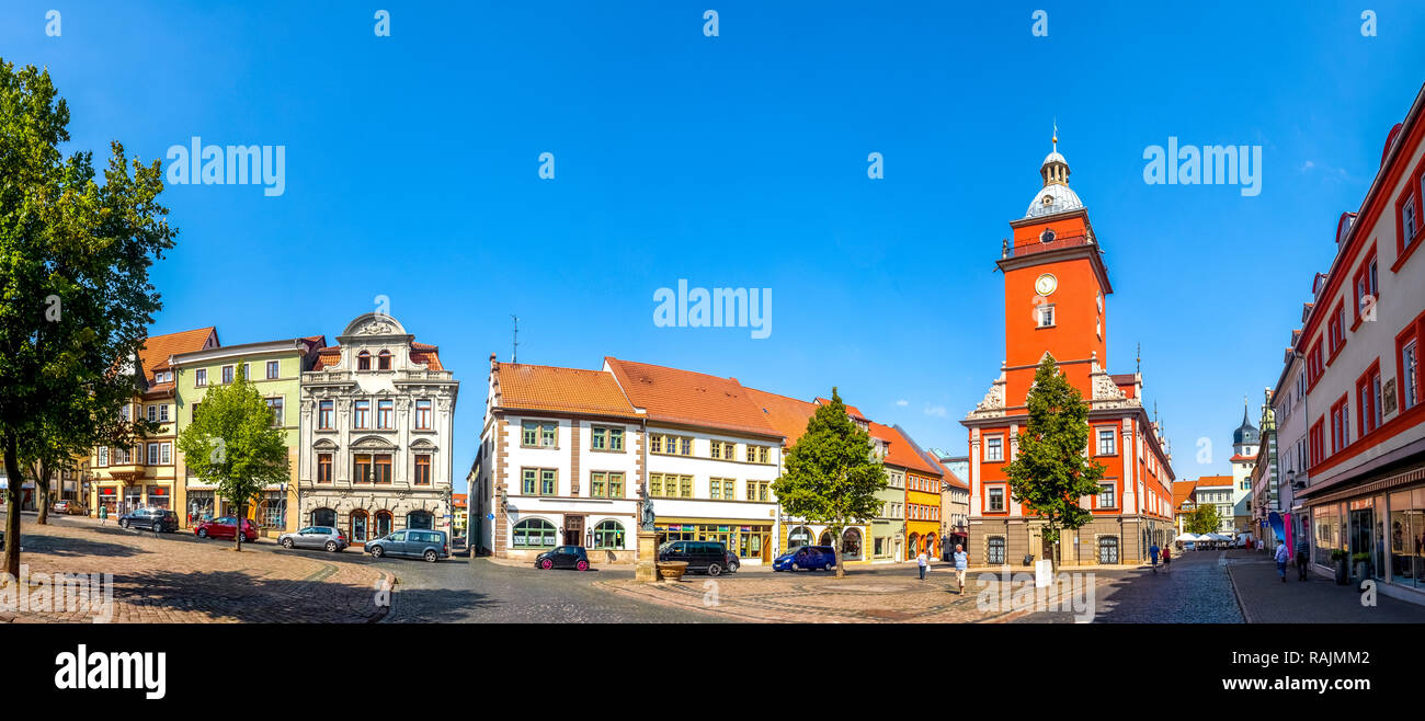 Market, Gotha, Germany Stock Photo - Alamy