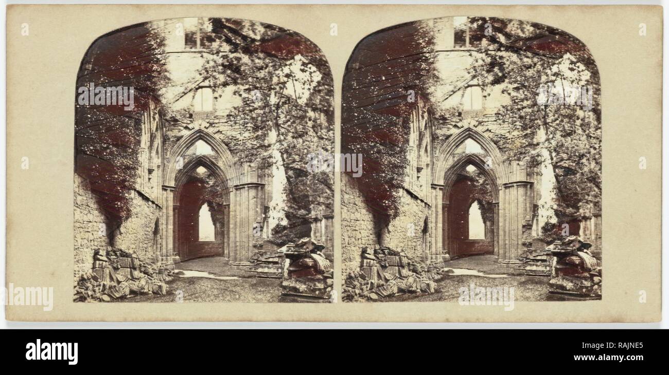 England, Tintern Abbey, Anonymous, 1850 - 1880. Reimagined by Gibon ...