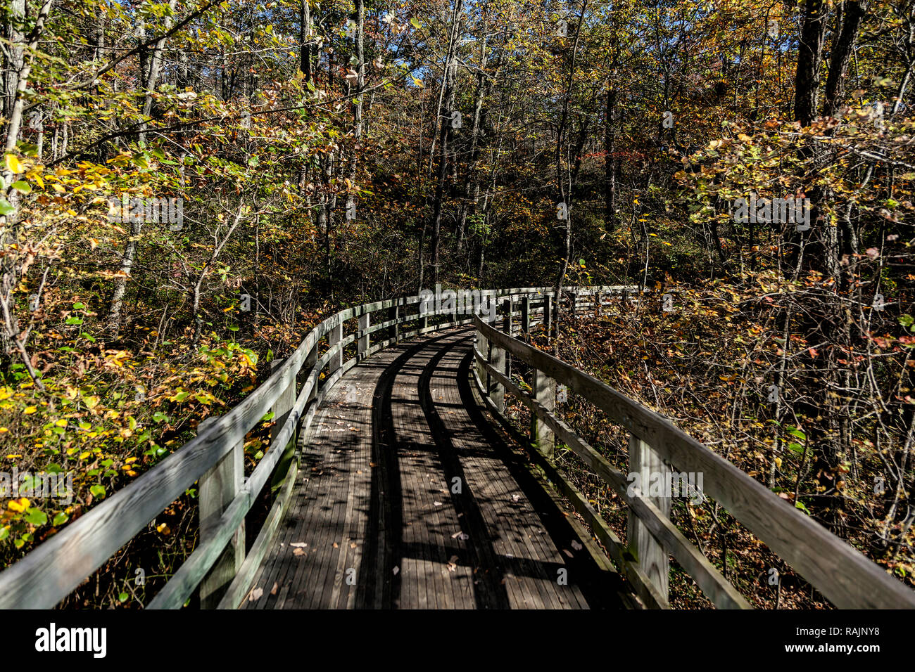 Pathway through the mountain. One step at a time into beauty Stock ...