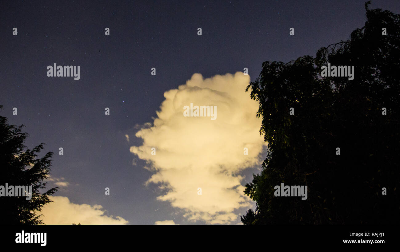 Night Stars and Clouds, Ohio Stock Photo - Alamy